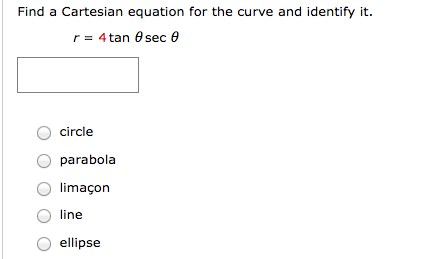Solved Find a Cartesian equation for the curve and | Chegg.com