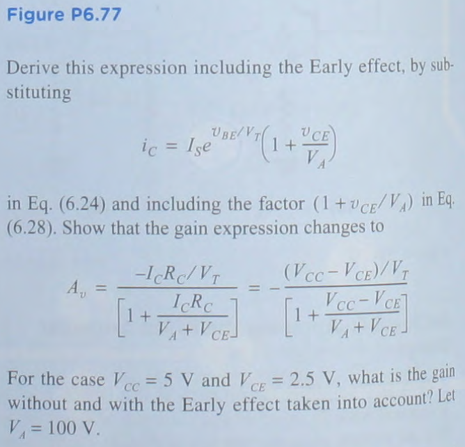 Solved Figure P6.77 Derive this expression including the | Chegg.com Solved Figure P6.77 Derive this expression including the | Chegg.com