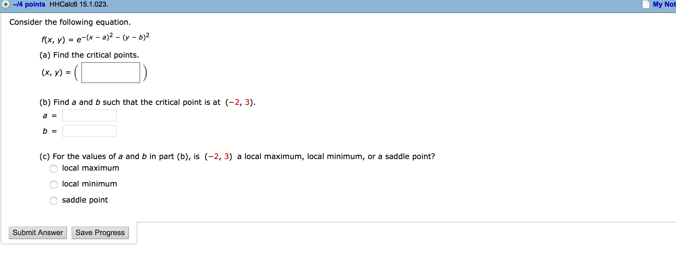 Solved Consider the following equation. f(x, y) = | Chegg.com