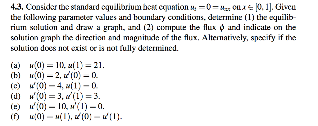 Solved Consider the standard equilibrium heat equation u_t = | Chegg.com