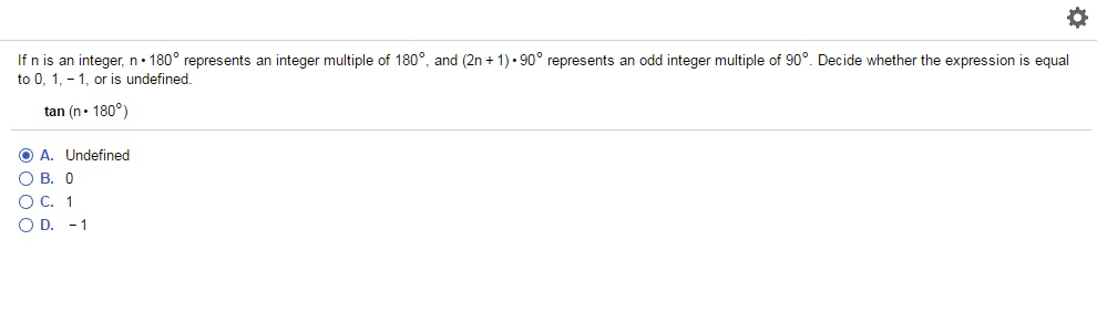 Solved If n is an integer, n middot 180 degree represents an | Chegg.com