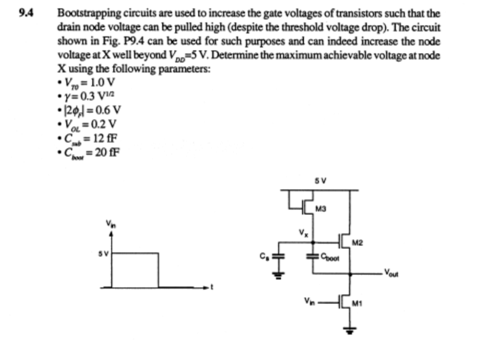 Solved 94 Bootstrapping circuits are used to increase the | Chegg.com