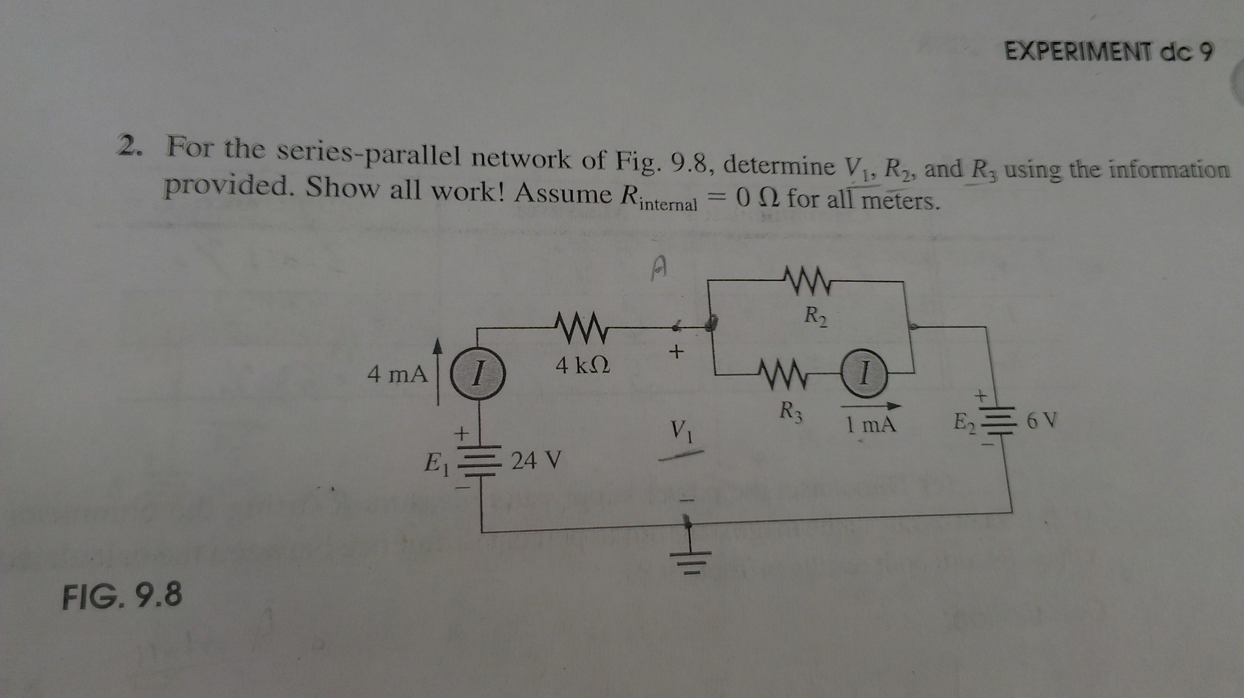Solved For the series-parallel network of Fig. 9.8, | Chegg.com
