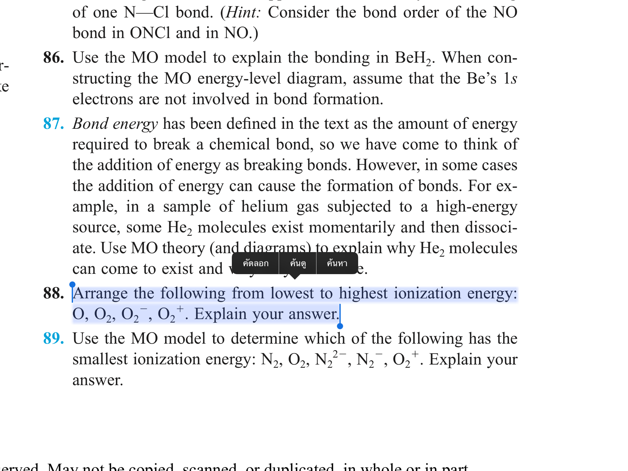 Solved Use the MO model to explain the bonding in BeH_2. | Chegg.com