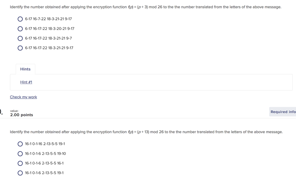 Solved Identify The Number Obtained After Applying The 