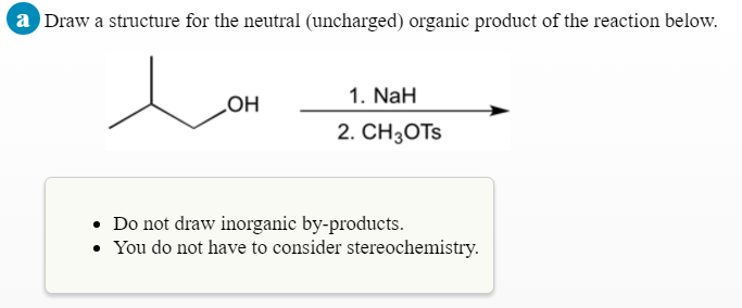 Solved Draw a structure for the neutral (uncharged) organic | Chegg.com