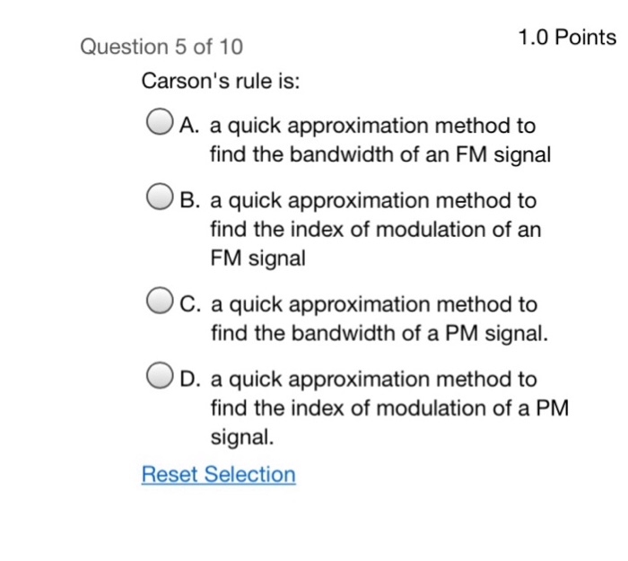 Solved Carson's rule is: a quick approximation method to | Chegg.com