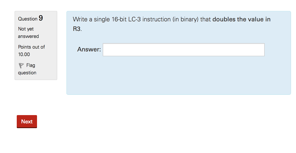 Solved Write a single 16-bit LC-3 instruction (in binary) | Chegg.com