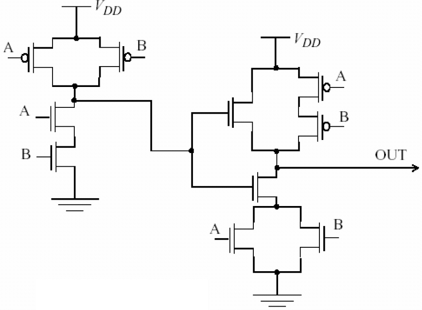 Solved CMOS: a) Fix one design error in the following | Chegg.com