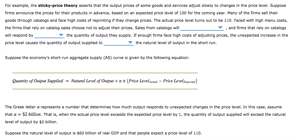 Solved In the short run, the quantity of output that firms | Chegg.com