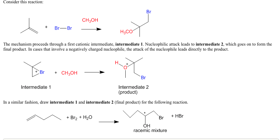 Solved Consider this reaction: Br CH3OH +Br-Br H3CO The | Chegg.com