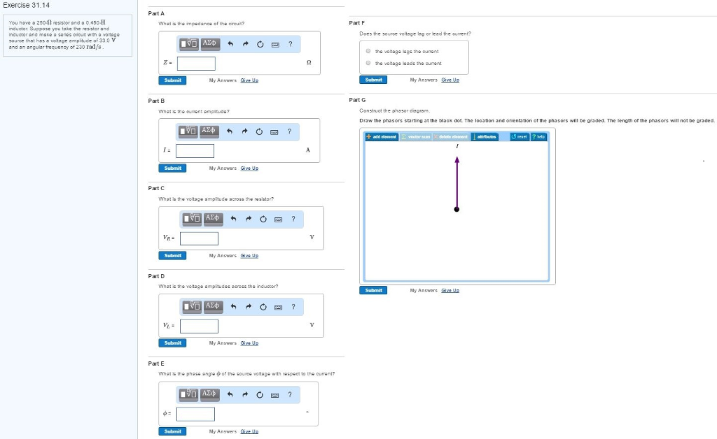 Solved You have a 260 Ohm resistor and a 0.450 H inductor. | Chegg.com