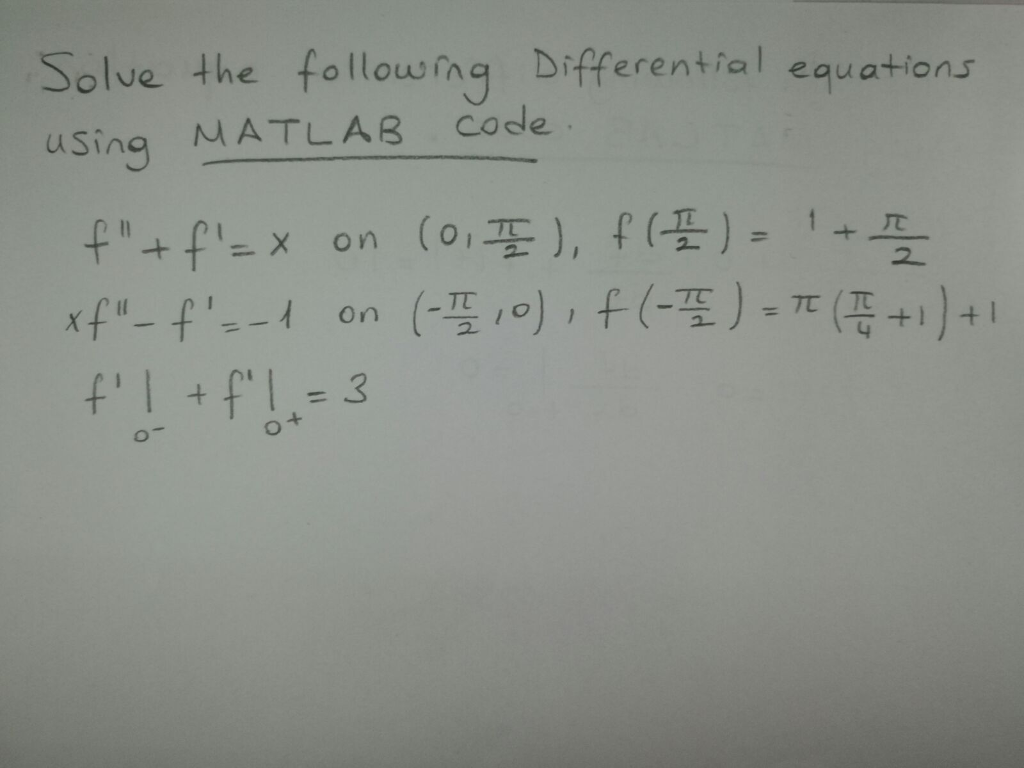 Solve the follownq Differential equations usina | Chegg.com