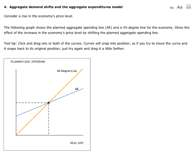Solved 4. Aggregate demand shifts and the aggregate | Chegg.com