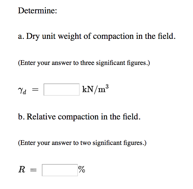 Solved Laboratory compaction test results on a clayey soil | Chegg.com