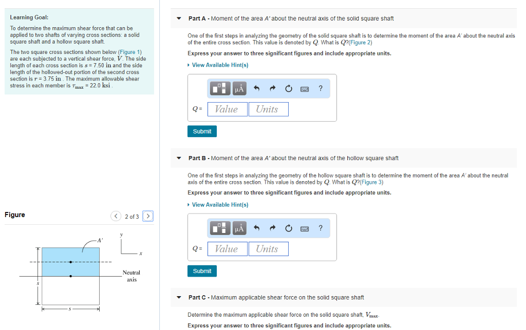 Solved Learning Goal To determine the maximum shear force | Chegg.com