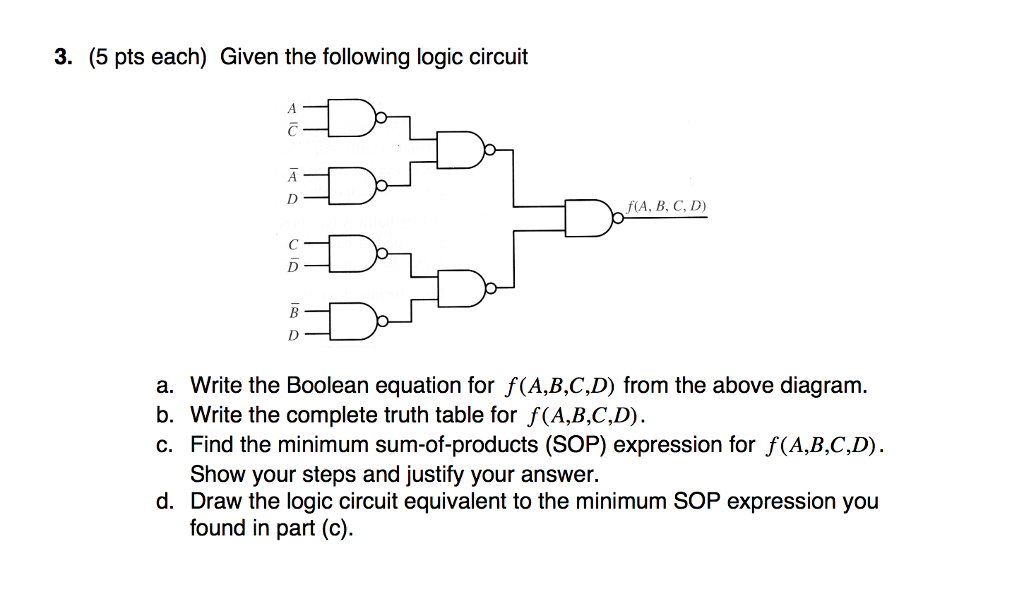 Solved 1 10 Pts Each Use The Boolean Postulates And 0593