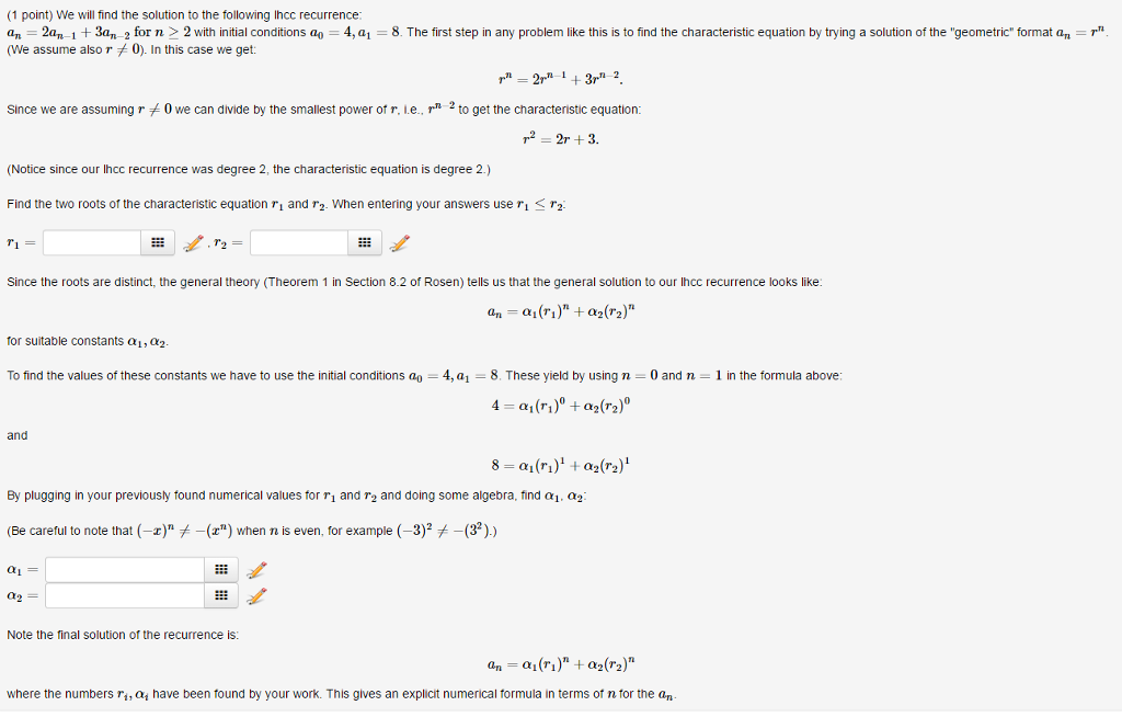 Solved We will find the solution to the following lhcc | Chegg.com