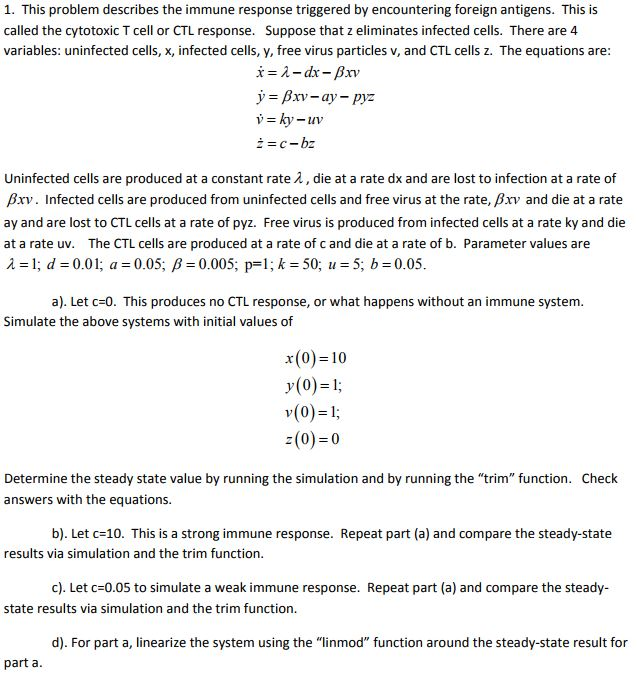 Solved Use simulink to create model. Use matlab to create | Chegg.com