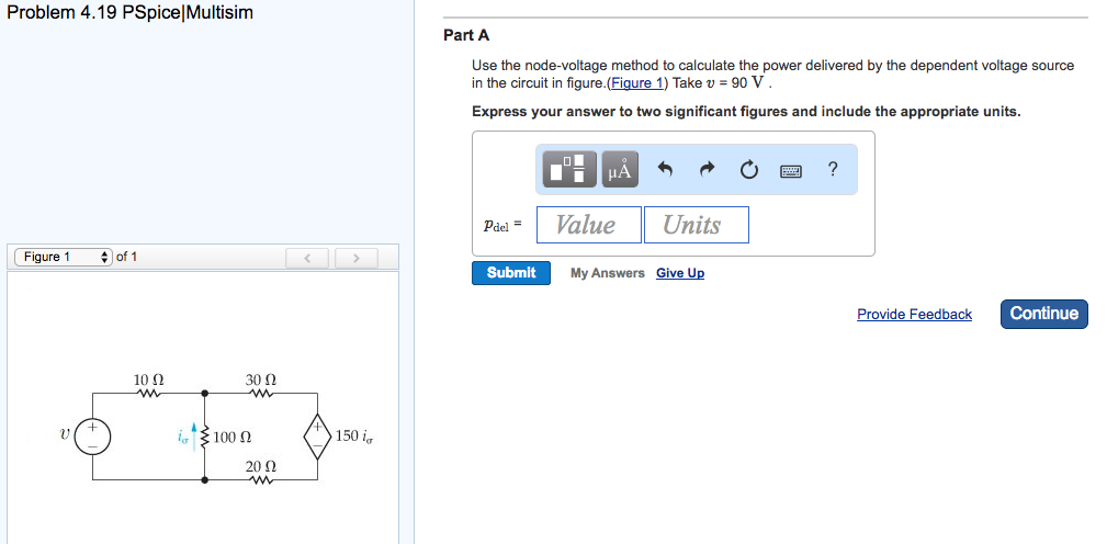 Solved Use the node-voltage method to calculate the power | Chegg.com