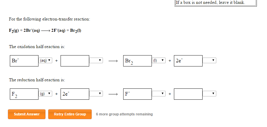 Solved For the following electron-transfer reaction: F_2(g) | Chegg.com