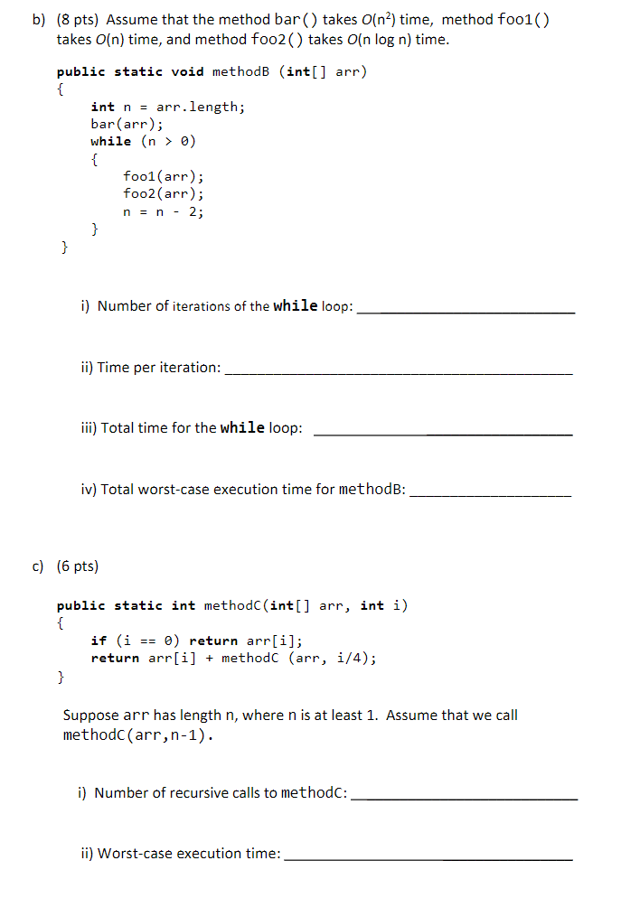 Solved 3. (26 pts) Determine the worst-case execution time | Chegg.com