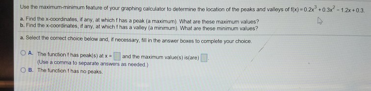 Solved Use the maximum-minimum feature of your graphing | Chegg.com