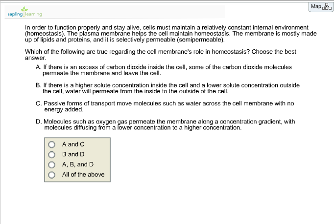 Solved Map pling In order to function properly and stay | Chegg.com