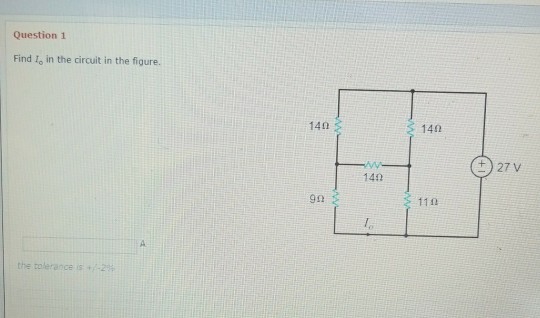 Solved Find I_o in the circuit in the figure. | Chegg.com