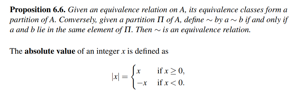 Solved classes form a Proposition 6.6. Given an equivalence | Chegg.com