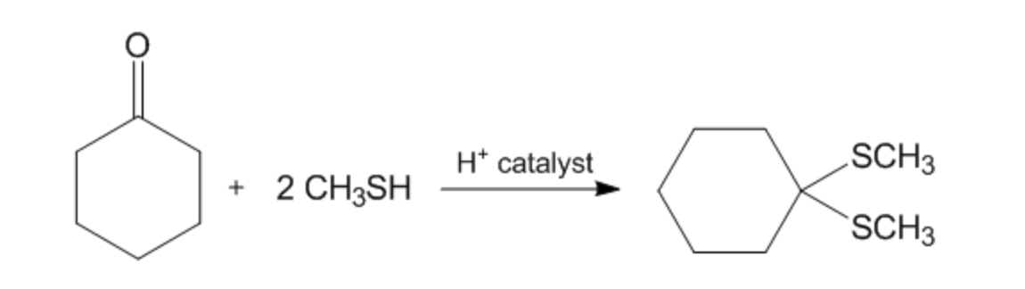 Solved Aldehydes and ketones react with thiols to yield | Chegg.com