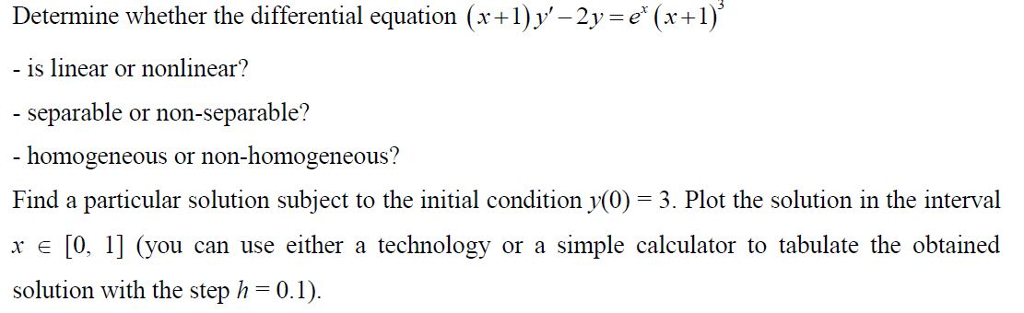 Solved Determine whether the differential equation (x + | Chegg.com
