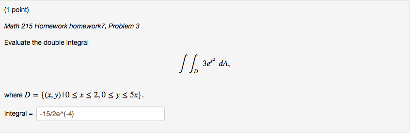 Solved Evaluate the double integral integral Integral_D | Chegg.com