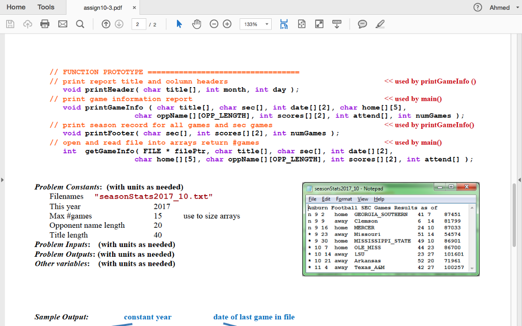 Home Tools assign10-3.pdf x Ahmed 133% | Read all | Chegg.com