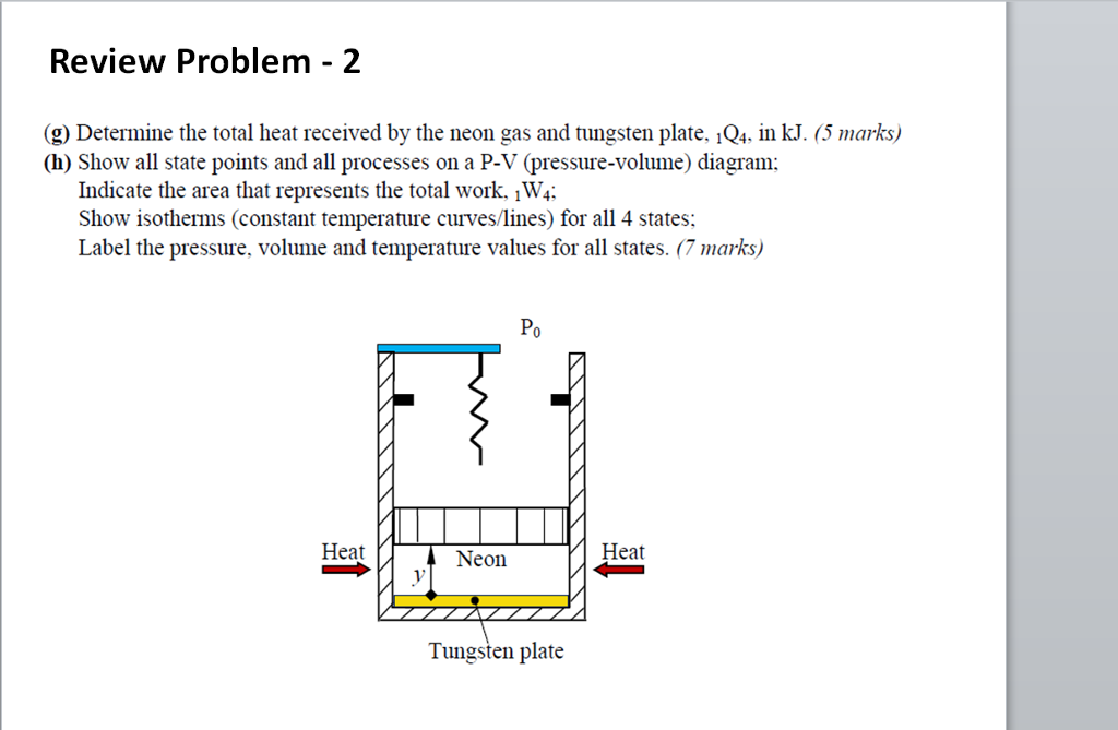 Solved Review Problem 2 A frictionless piston-cylinder and | Chegg.com