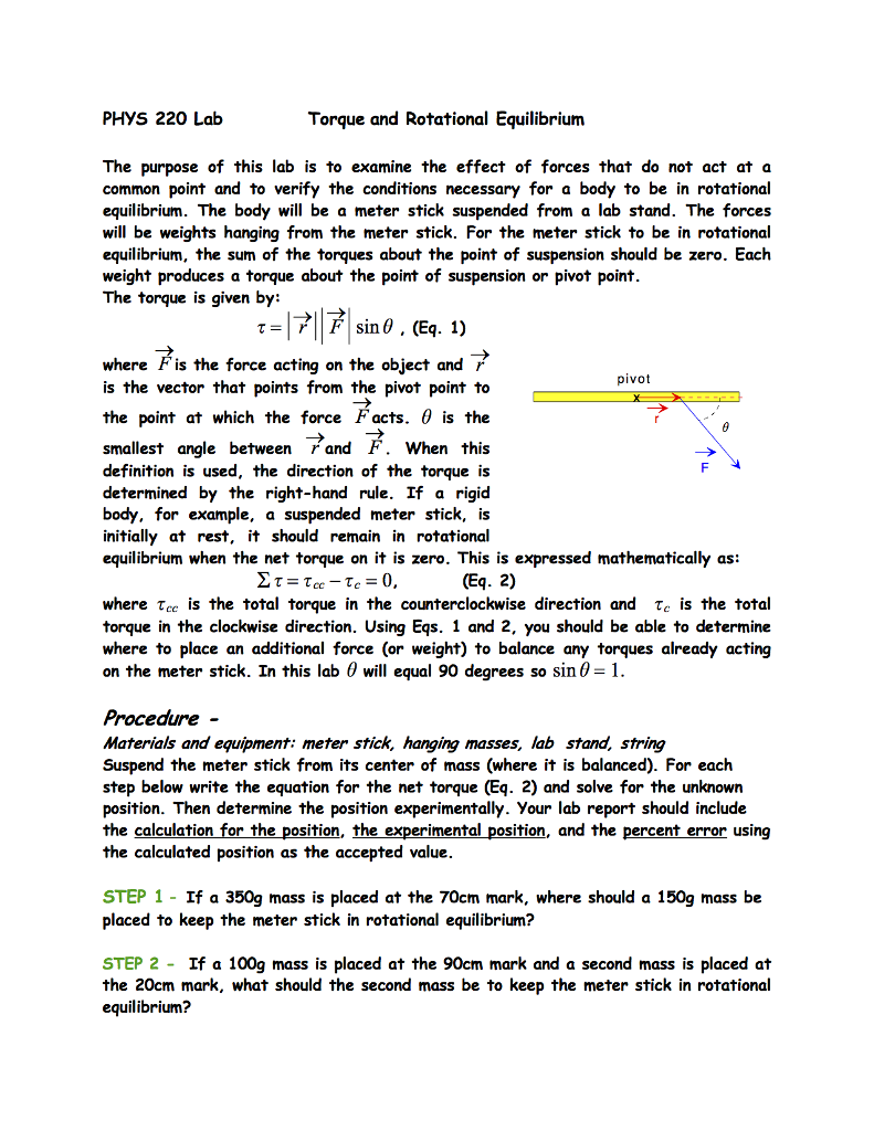 Solved In solving rotational equilibrium problems you have | Chegg.com