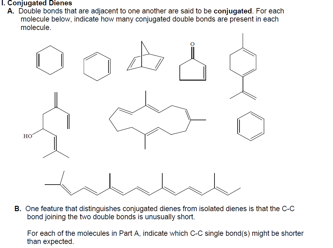 Double bonds that are adjacent to one another are | Chegg.com