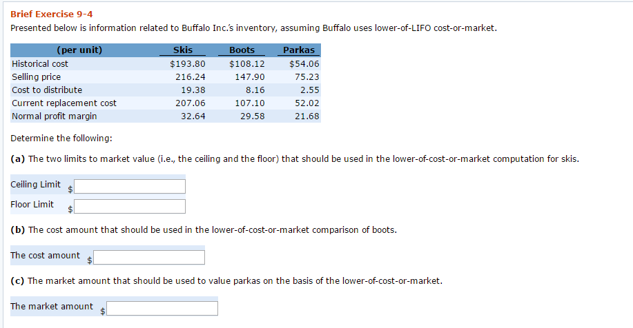 Solved Presented below is information related to Buffalo | Chegg.com