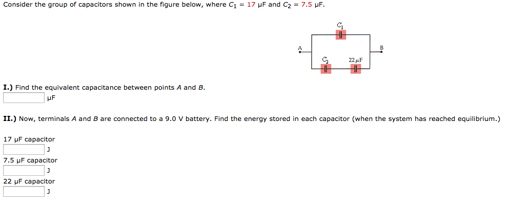 Solved Consider the group of capacitors shown in the figure | Chegg.com