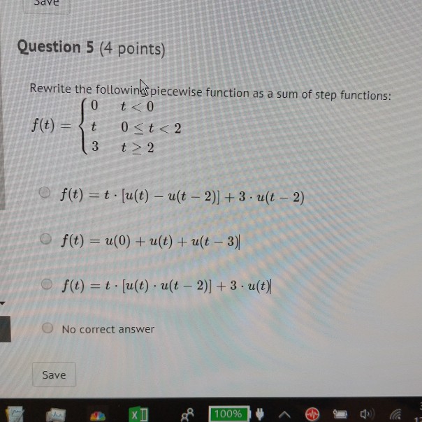 Solved Save Question 5 (4 points) Rewrite the followinss | Chegg.com