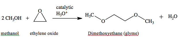 Dimethoxyethane (glyme) is a common ether solvent | Chegg.com