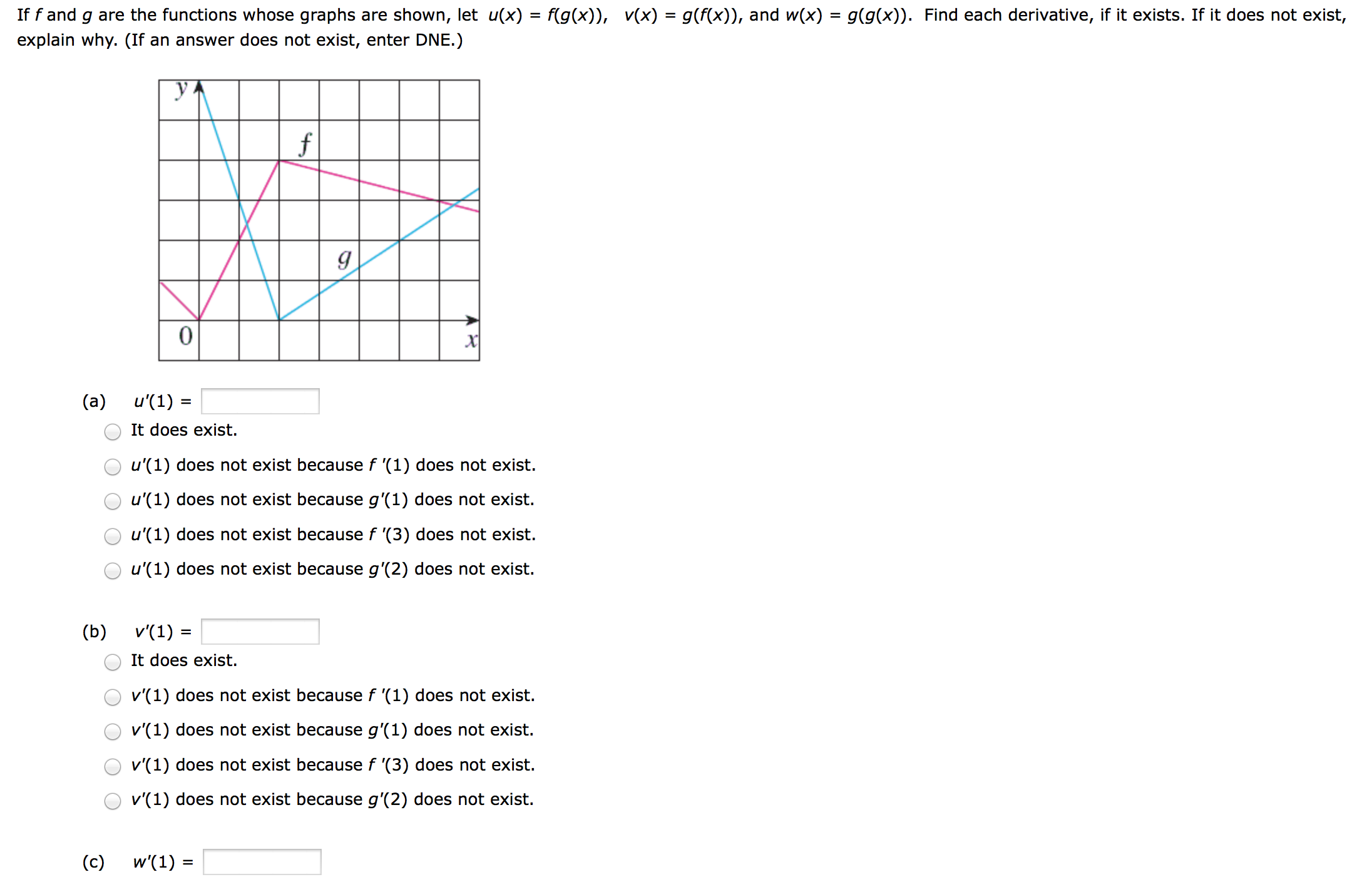 Solved If f and g are the functions whose graphs are shown, | Chegg.com