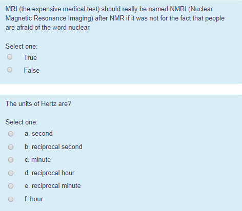 Solved MRI (the expensive medical test) should really be | Chegg.com
