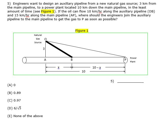 Solved Engineers want to design an auxiliary pipeline from a | Chegg.com