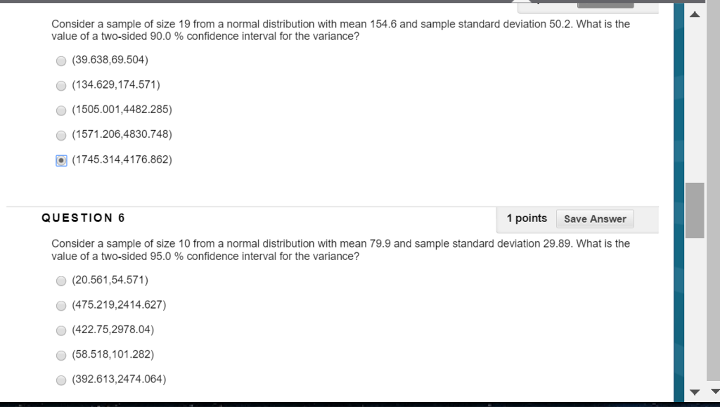 Solved Consider a sample of size 19 from a normal | Chegg.com