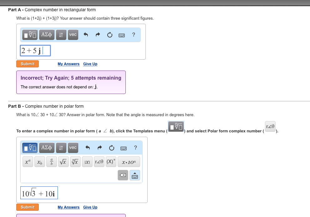 Solved: Part C - Complex Conjugate Of A Vector What Is The... | Chegg.com