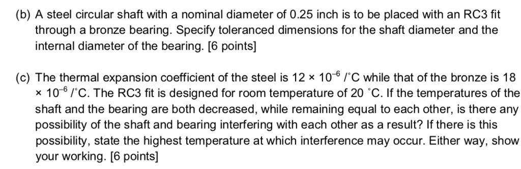 Solved (b) A steel circular shaft with a nominal diameter of | Chegg.com