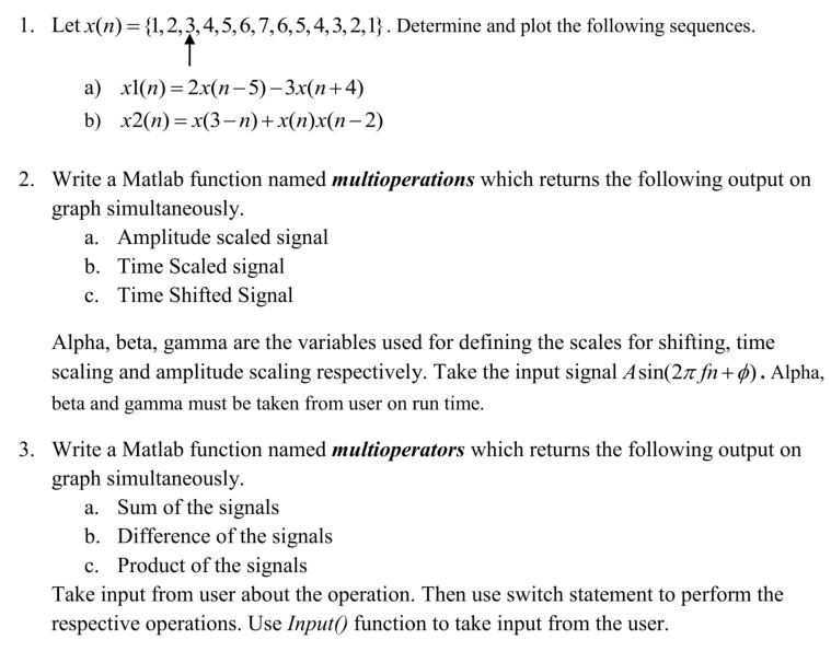 Solved Lab 5 Solve using Matlabb all parts and if | Chegg.com