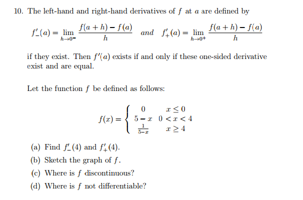Solved Help me understand this question 10 (all derivative | Chegg.com