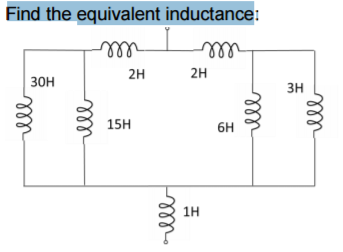 Solved Find the equivalent inductance: | Chegg.com